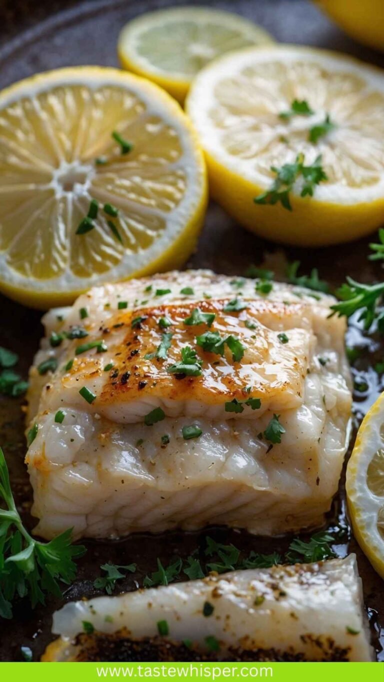 Lemon Baked Cod Recipe - Taste Whisper