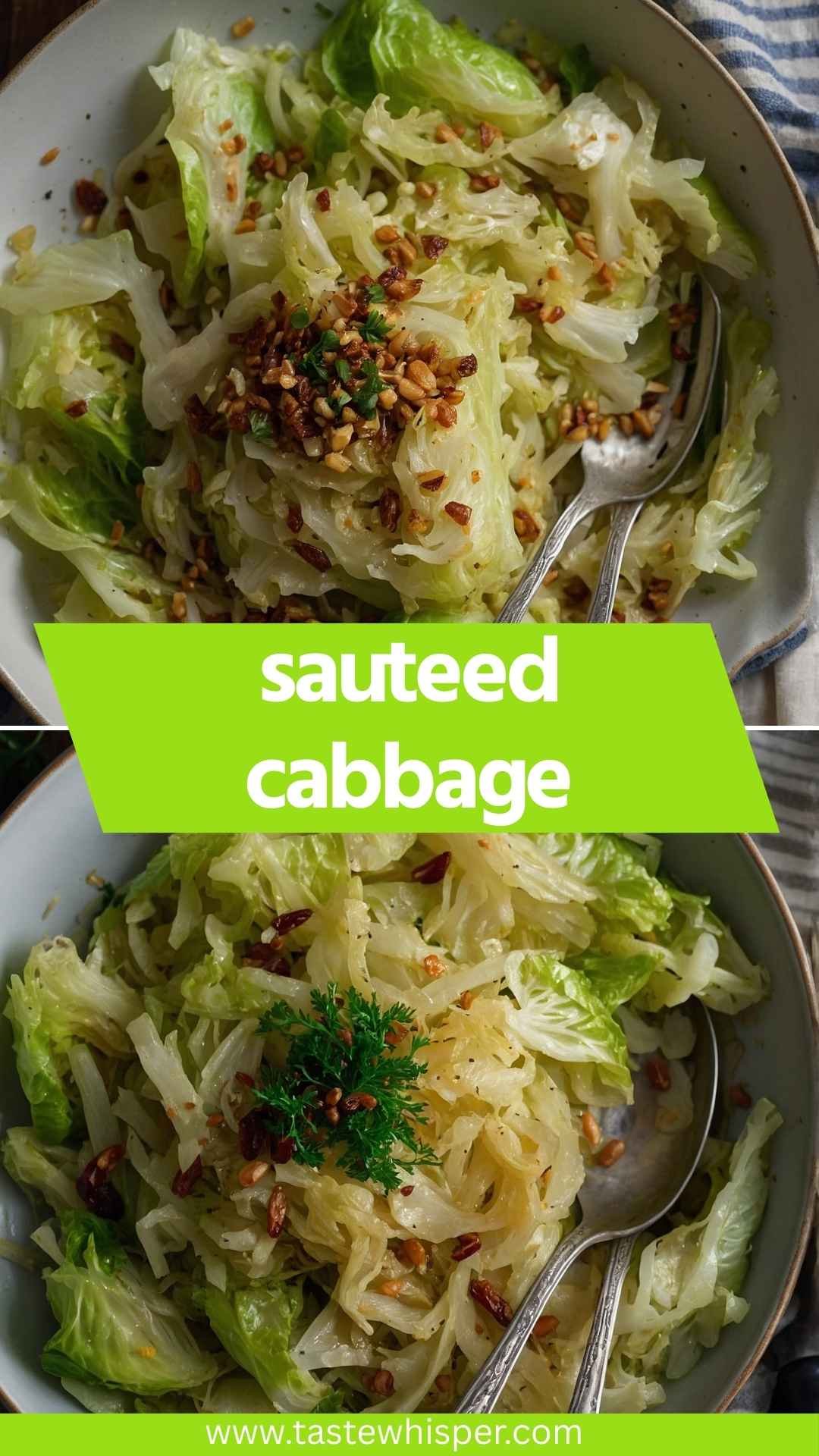 Sauteed Cabbage - Taste Whisper
